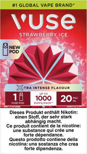 Vuse Pro Strawberry Ice 20mg Single – Online kaufen bei Tabakino – tabakino